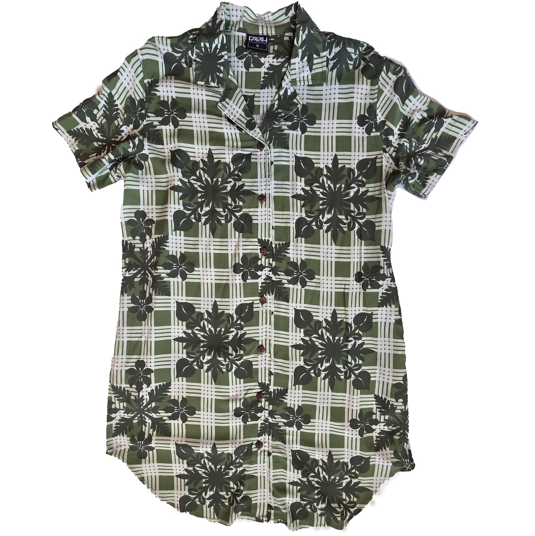 Extra Small Green Palaka Quilt Dress Shirt – FAMHI